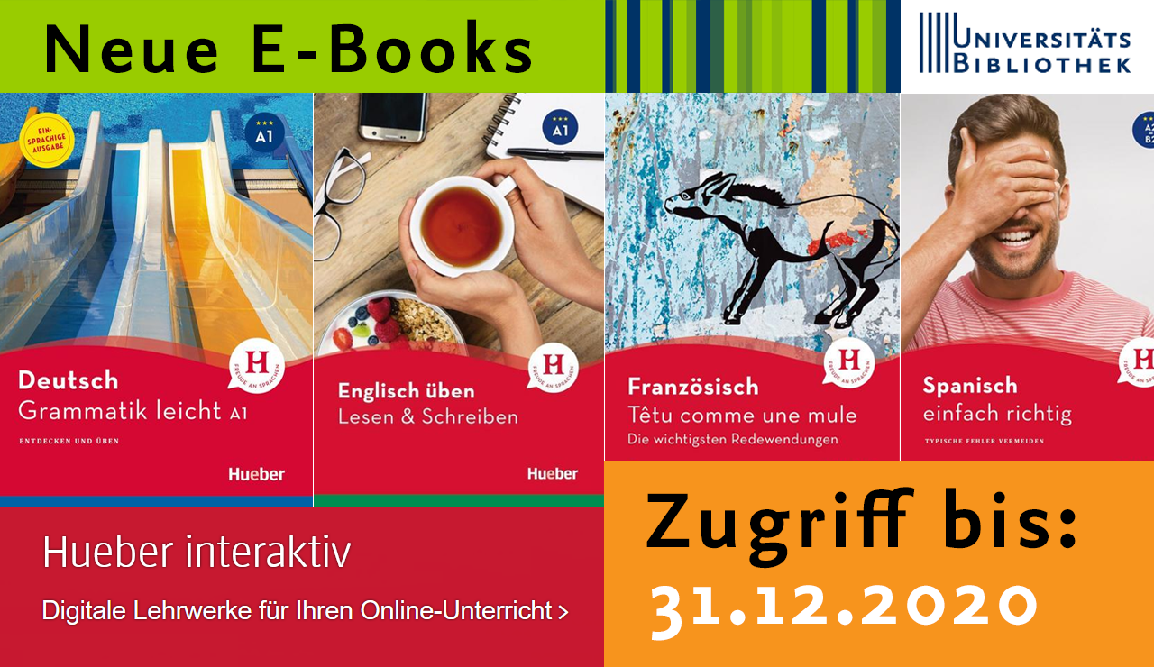 Über 100 sprachwissenschaftliche E-Books vom Hueber Verlag lizenziert ...