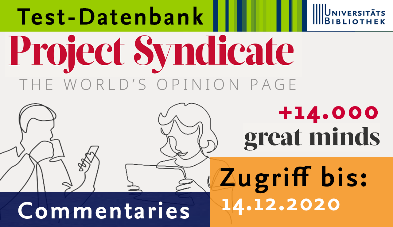 Testzugang für Website „Project Syndicate“ – biblioblog