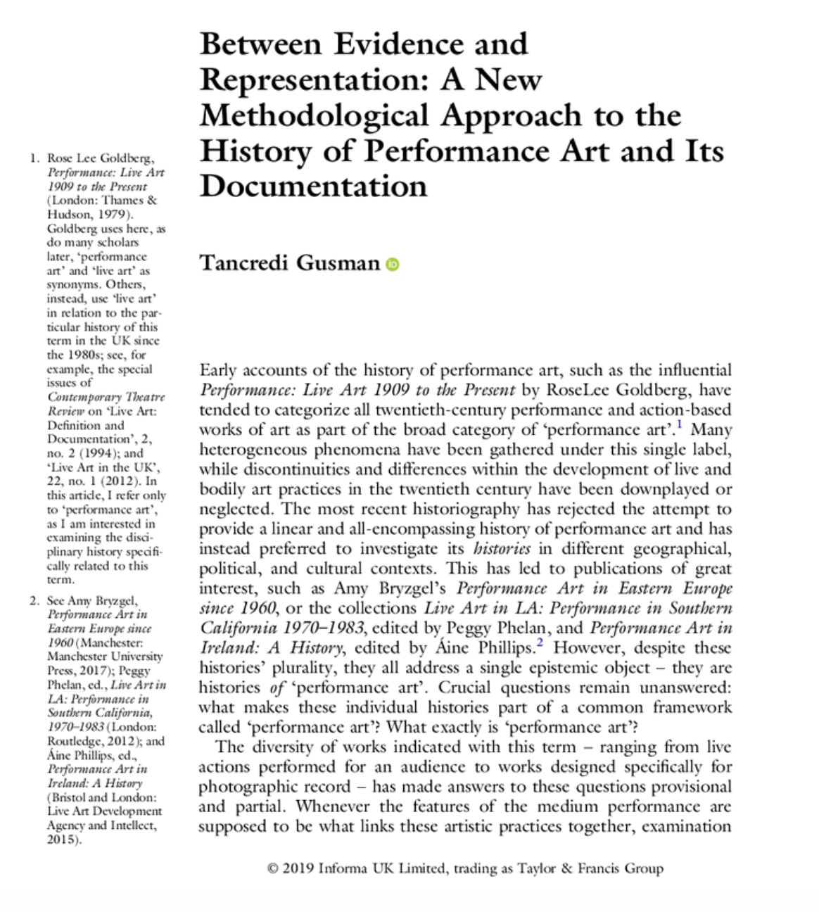 Between Evidence and Representation: A New Methodological Approach to ...