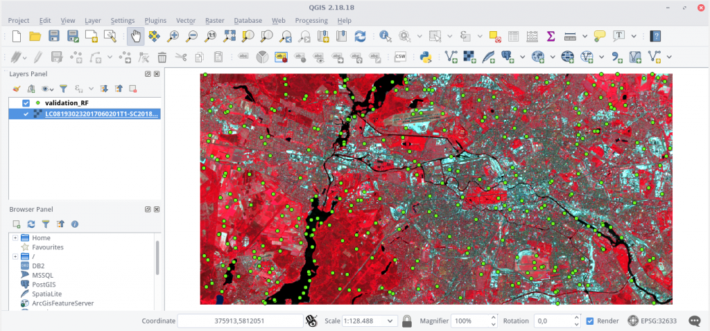 Label Samples in QGIS
